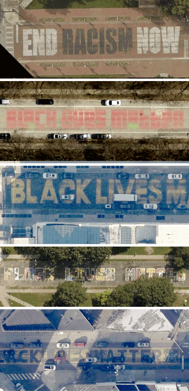 Black Lives Matter street paintings then and now - The Washington Post