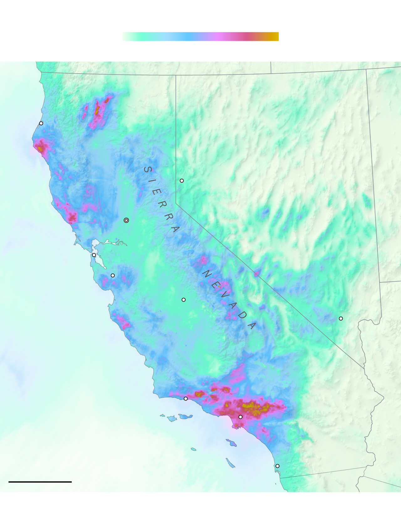 Mapping the rainfall in California from the atmospheric river - The ...