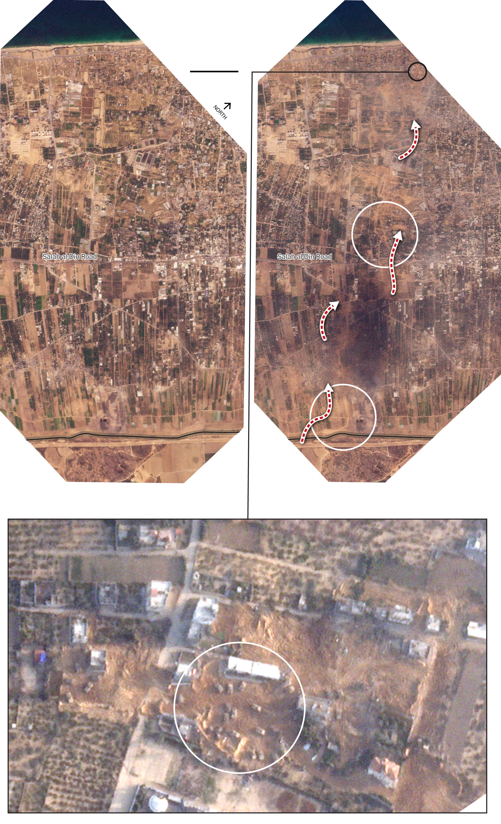 Satellite imagery shows latest Israeli advances into Gaza - The ...