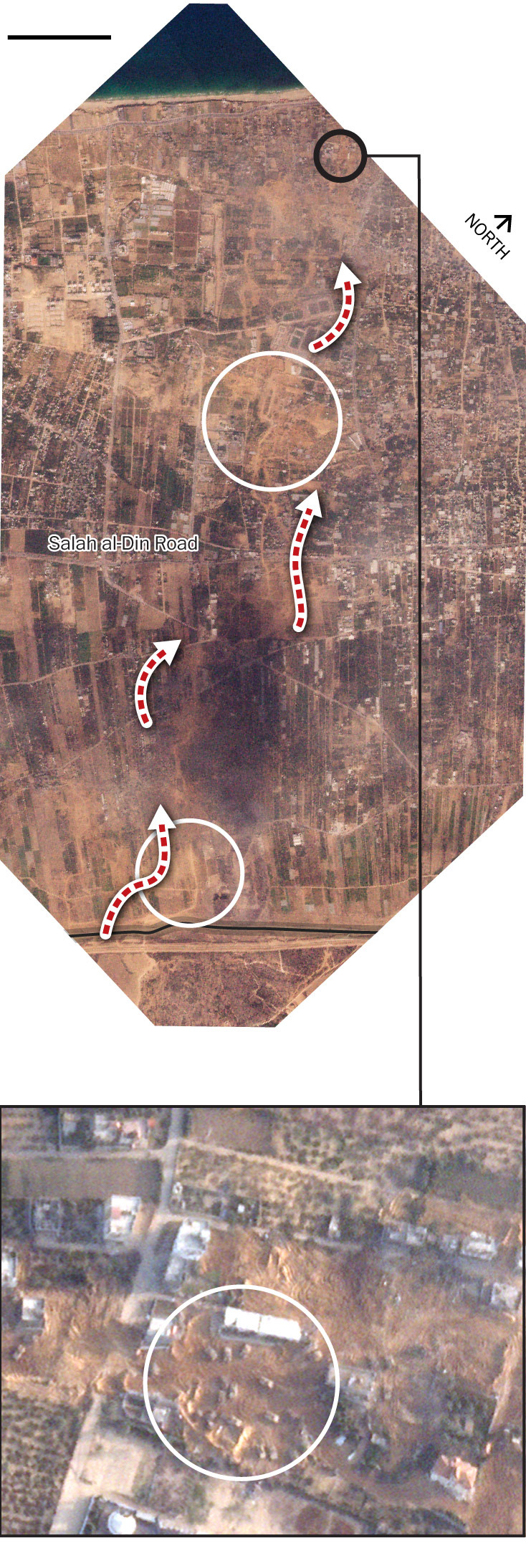 Satellite imagery shows latest Israeli advances into Gaza - The ...