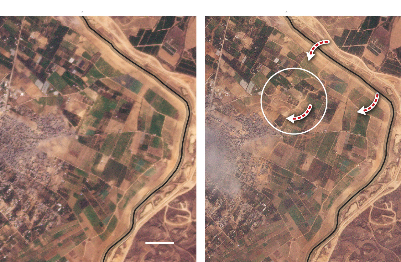 Satellite imagery shows latest Israeli advances into Gaza - The ...