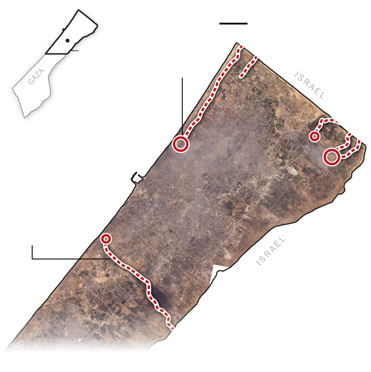 Satellite imagery shows latest Israeli advances into Gaza - The ...