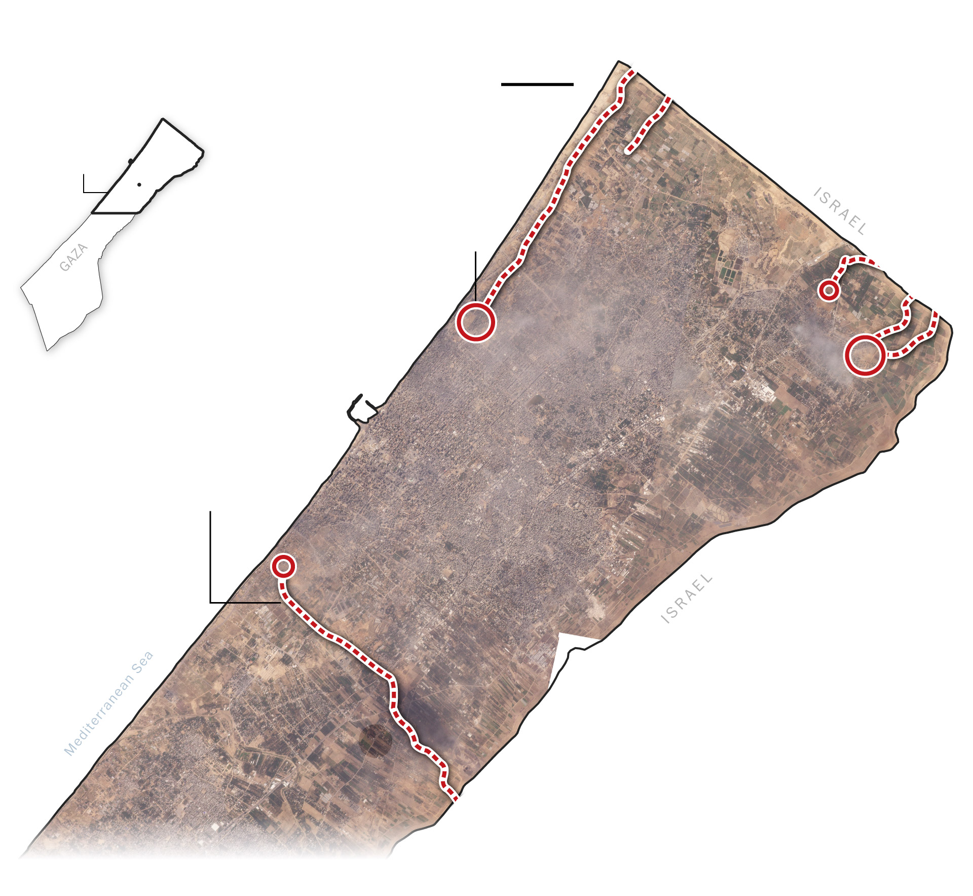 Satellite imagery shows latest Israeli advances into Gaza - The ...