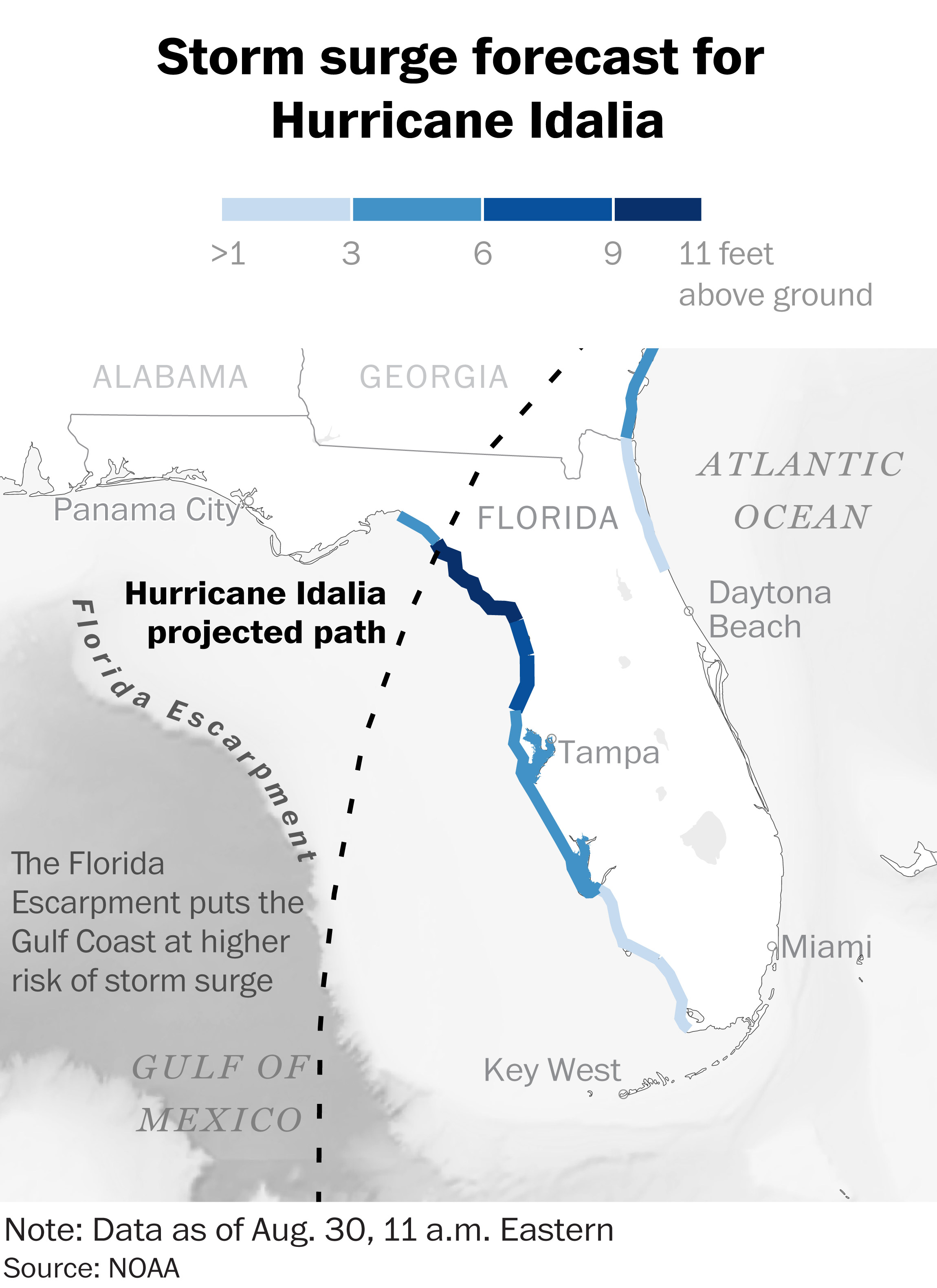 Hurricane Storm Surge Map