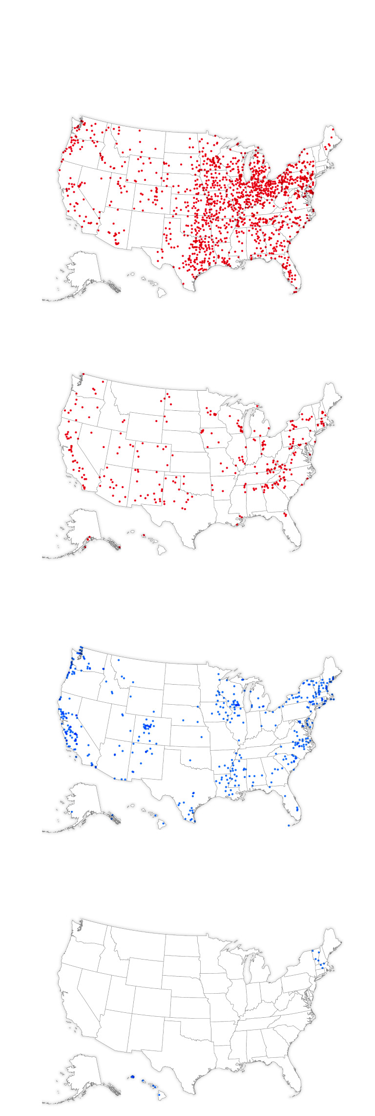Small towns vote less Republican than other rural areas, data show ...