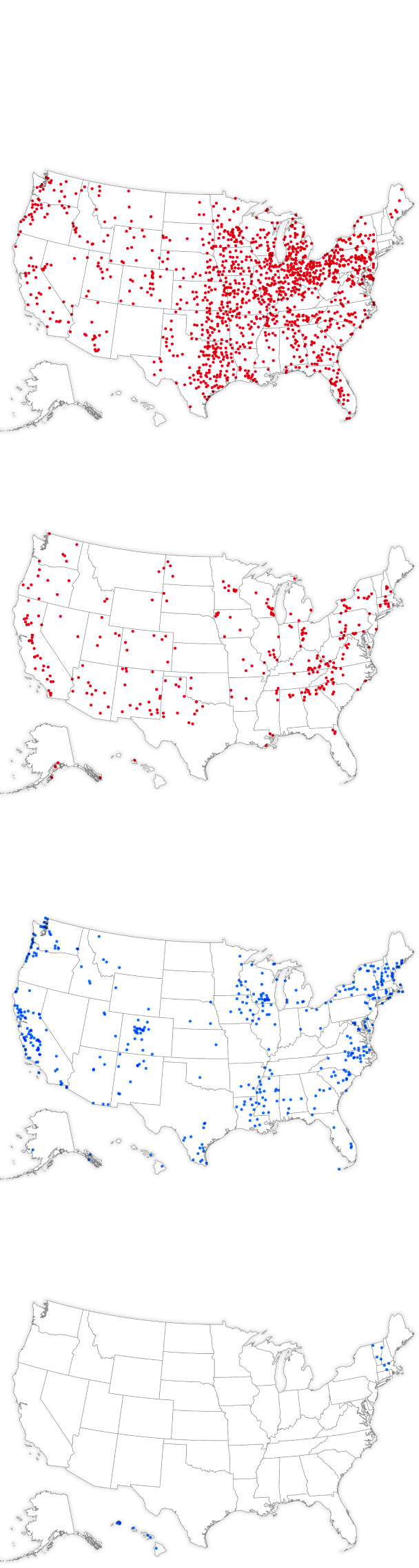 Small towns vote less Republican than other rural areas, data show ...