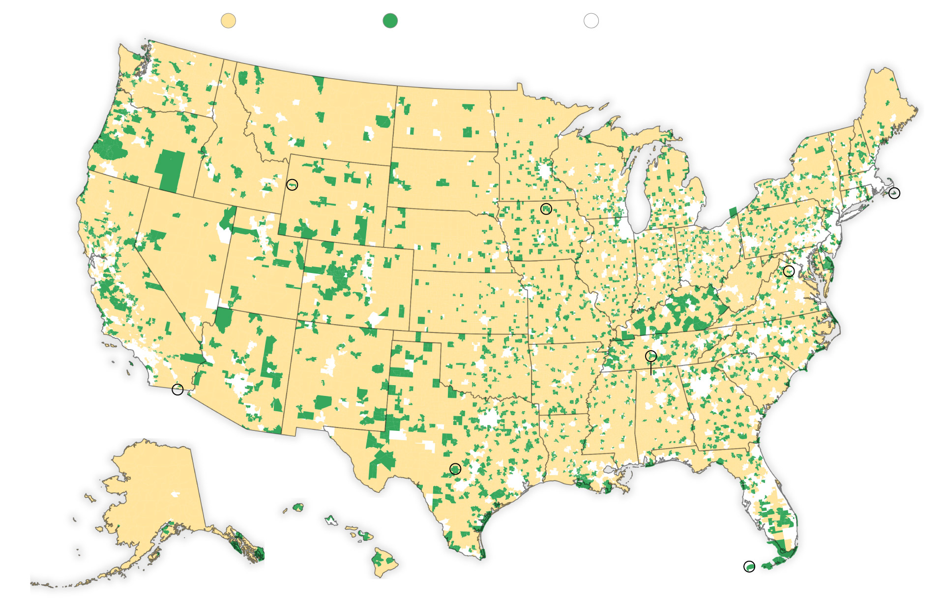 Small towns vote less Republican than other rural areas, data show ...