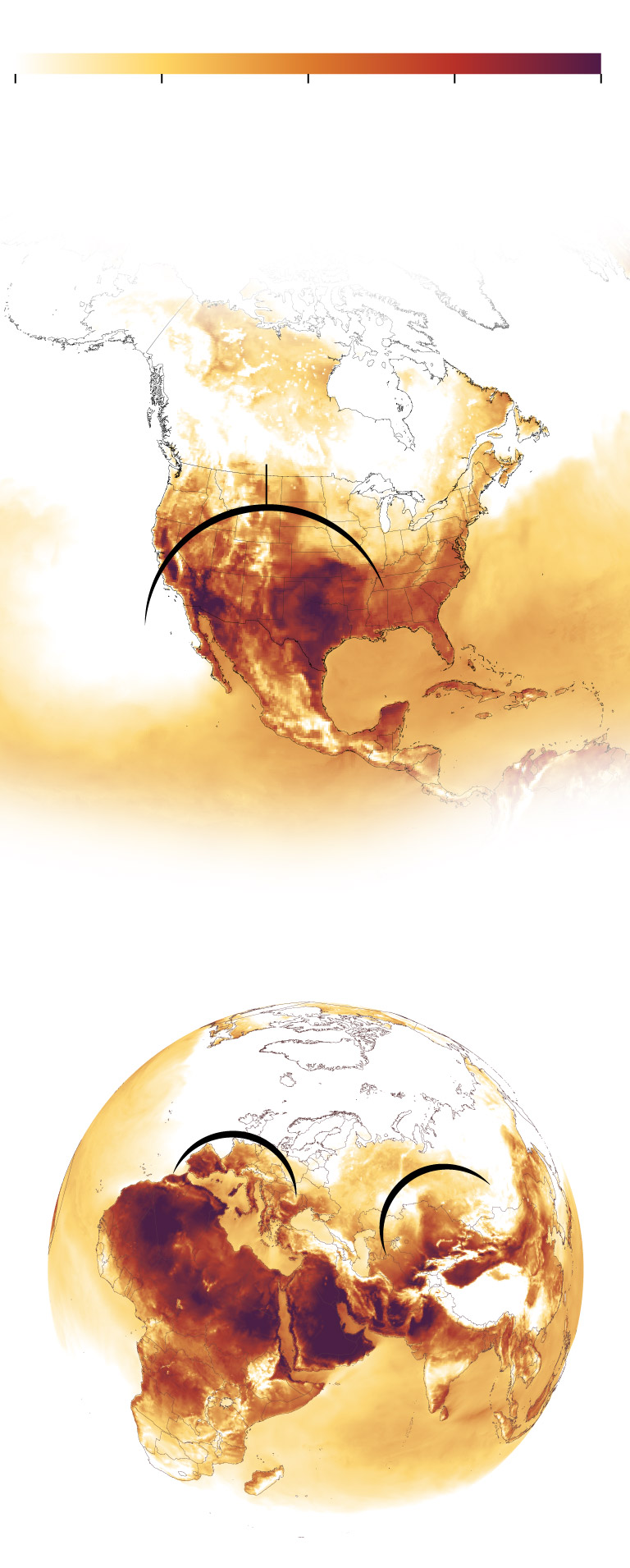 In Earth's hottest month, where the worst, record-setting heat occurred ...