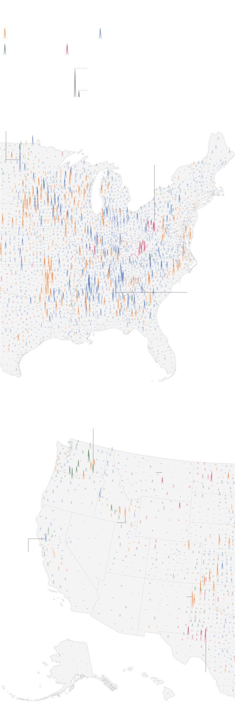 Map: Where tariffs from Canada and China could impact jobs in the U.S ...