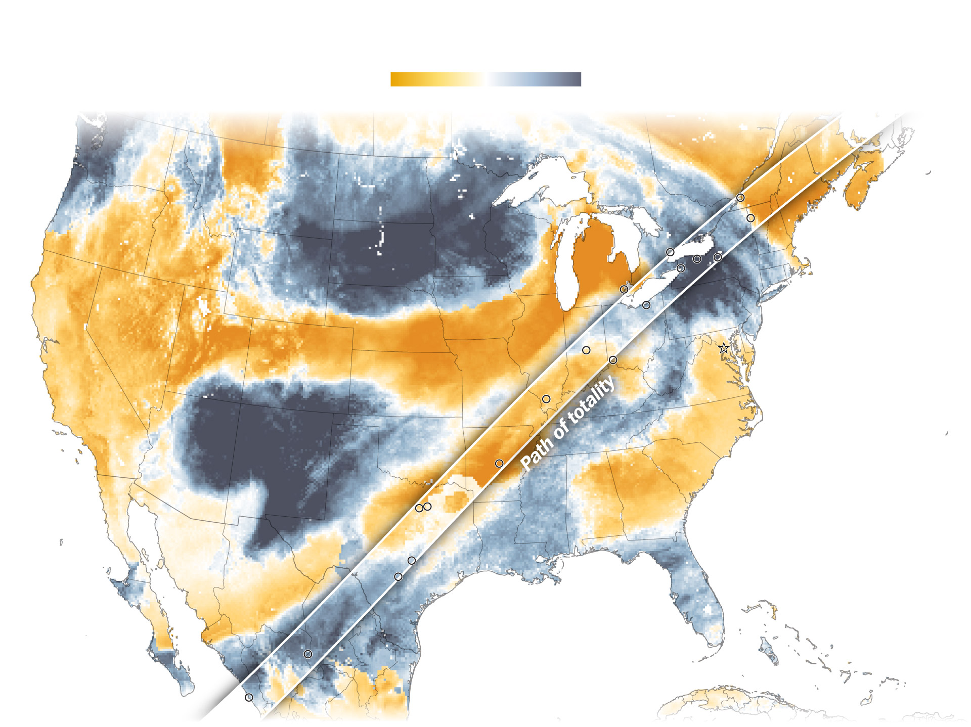 Where the cloud forecast for the solar eclipse shined and stumbled ...