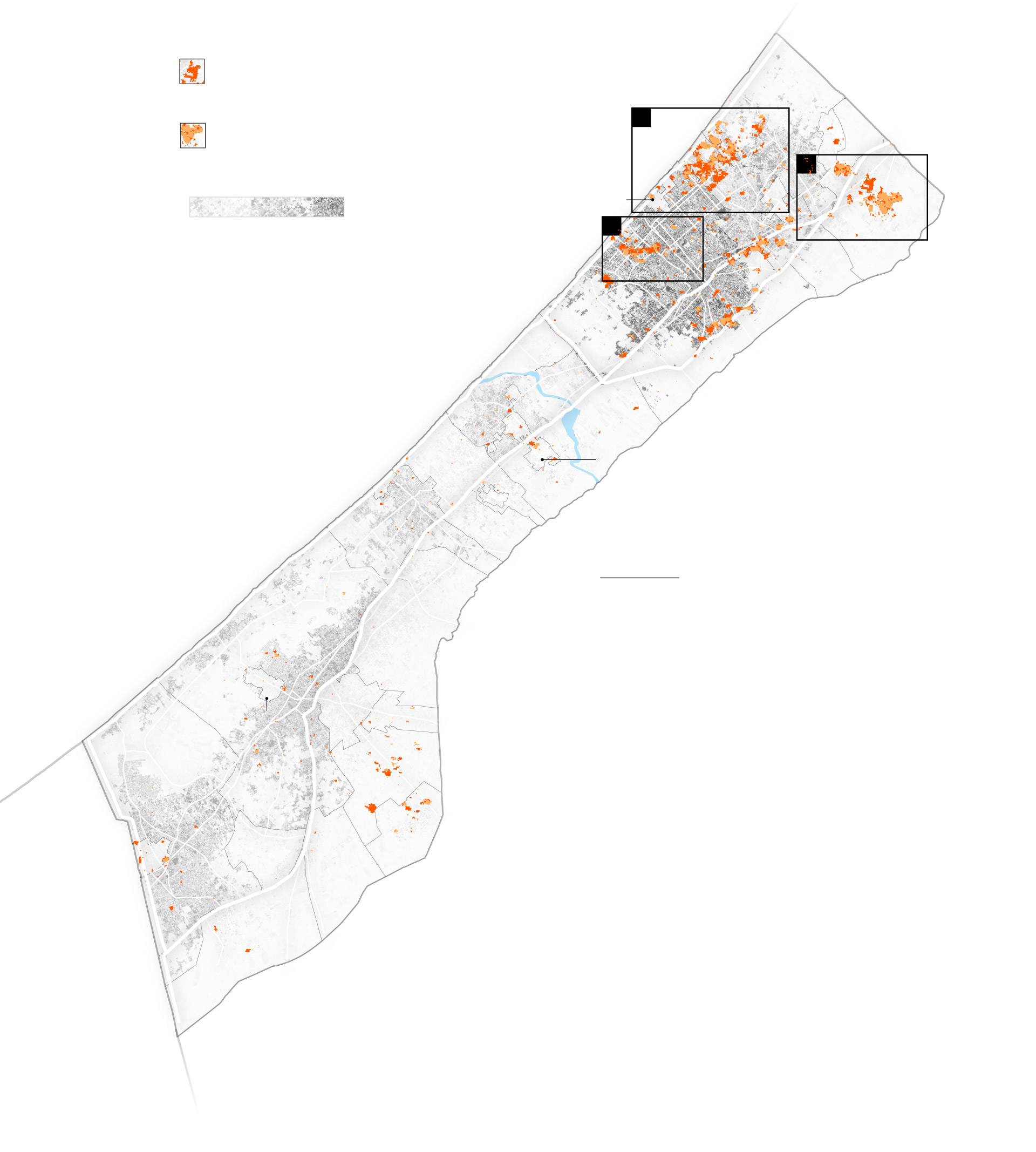 Damage maps of Gaza’s hardest-hit areas in the first days of war - The ...