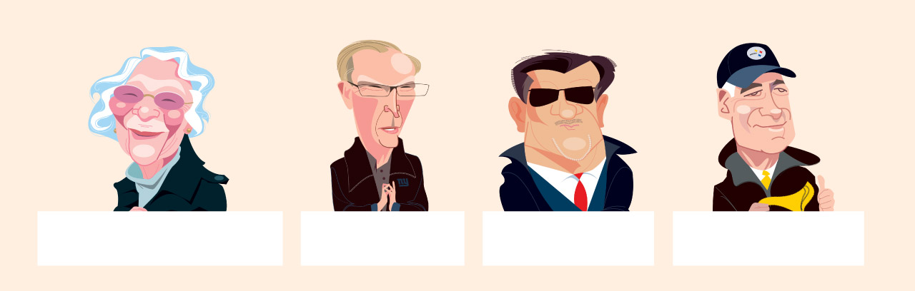 NFL owners, illustrated: Who’s who in the class of founders and family ...