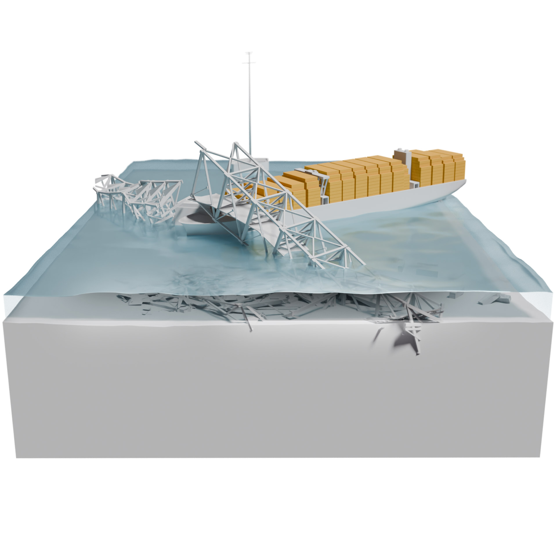 How the massive Baltimore bridge cleanup works, step by step ...