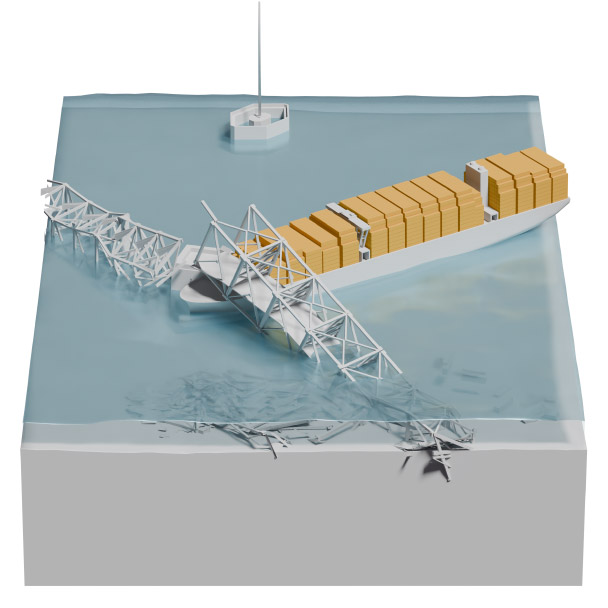 How the massive Baltimore bridge cleanup works, step by step ...