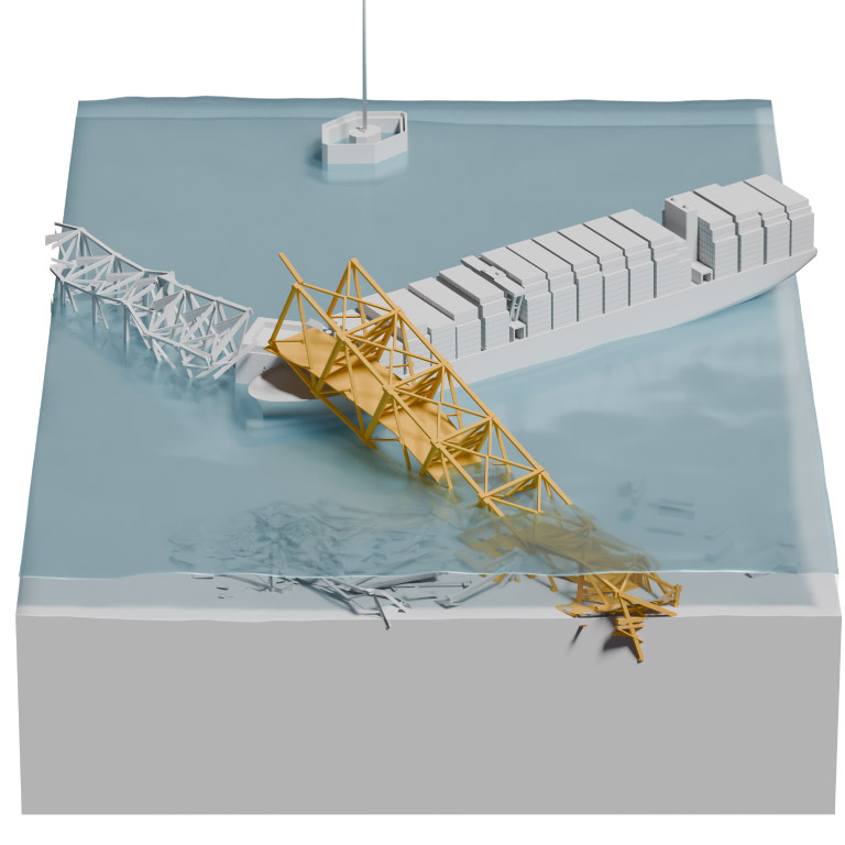 How the massive Baltimore bridge cleanup works, step by step ...