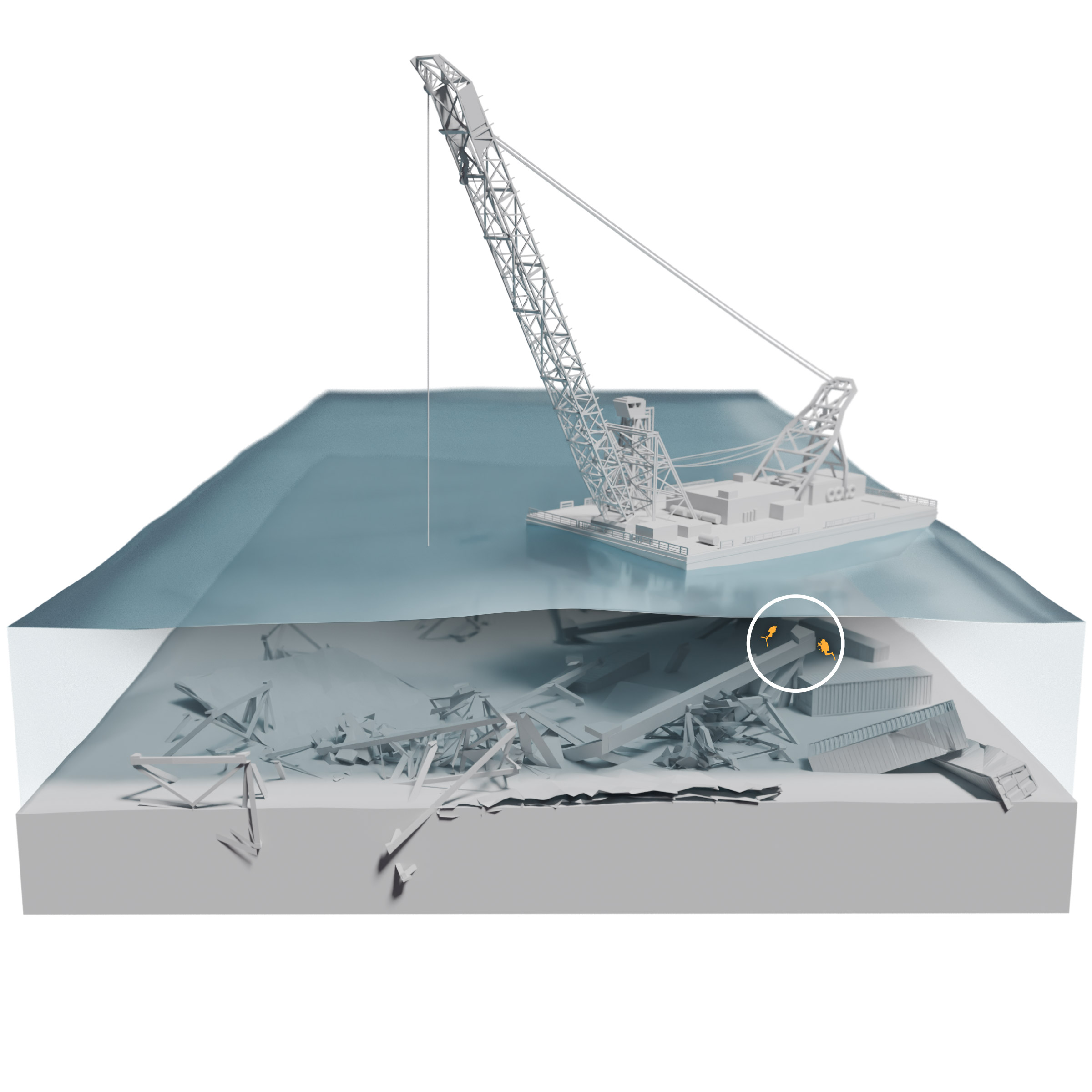 How the massive Baltimore bridge cleanup works, step by step ...