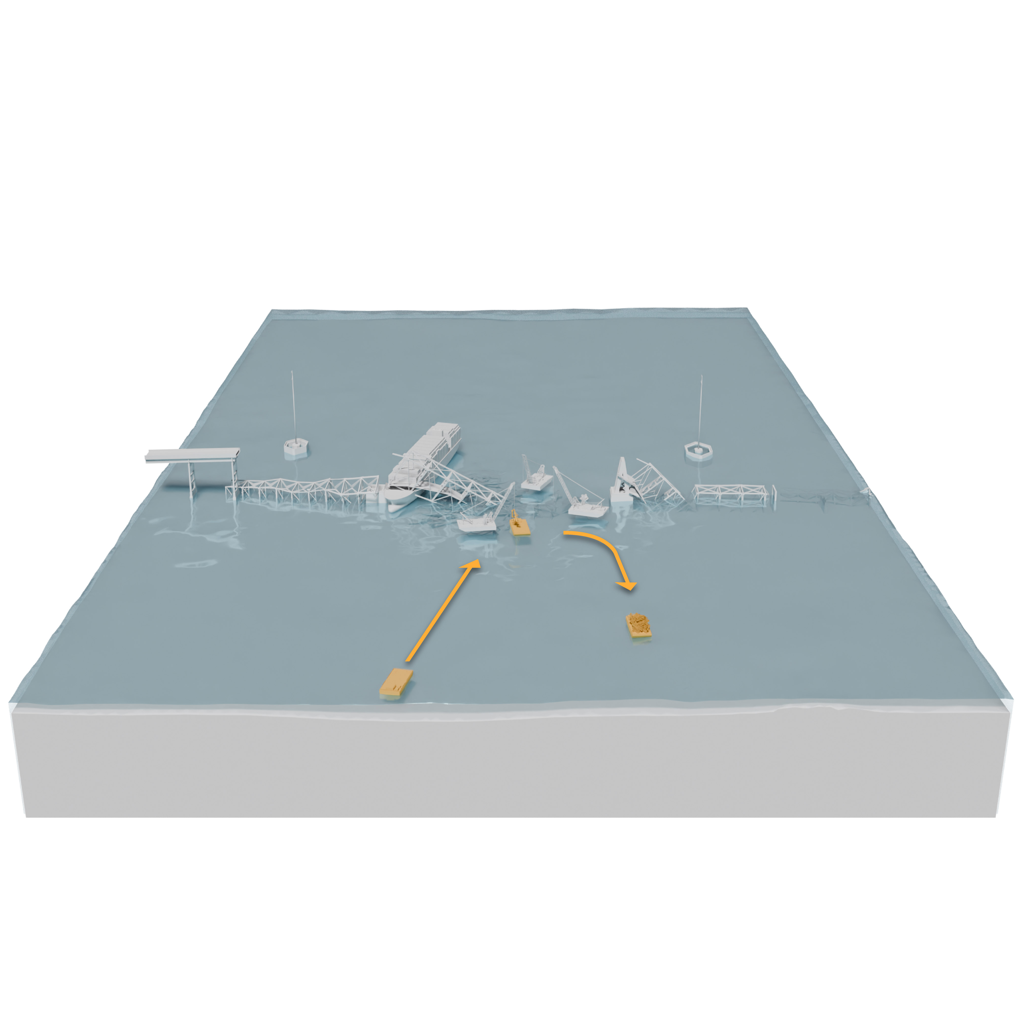 How the massive Baltimore bridge cleanup works, step by step ...