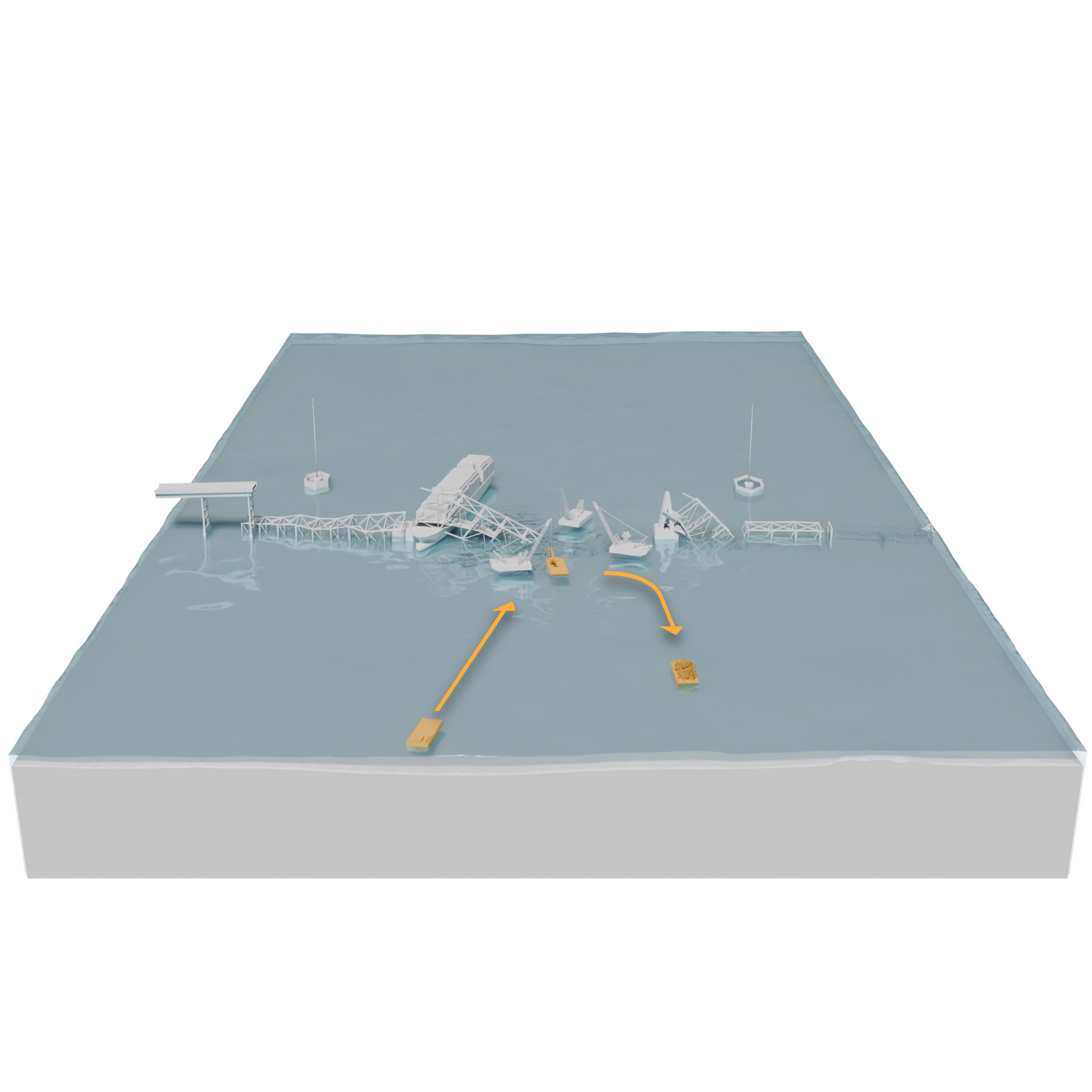 How the massive Baltimore bridge cleanup works, step by step ...