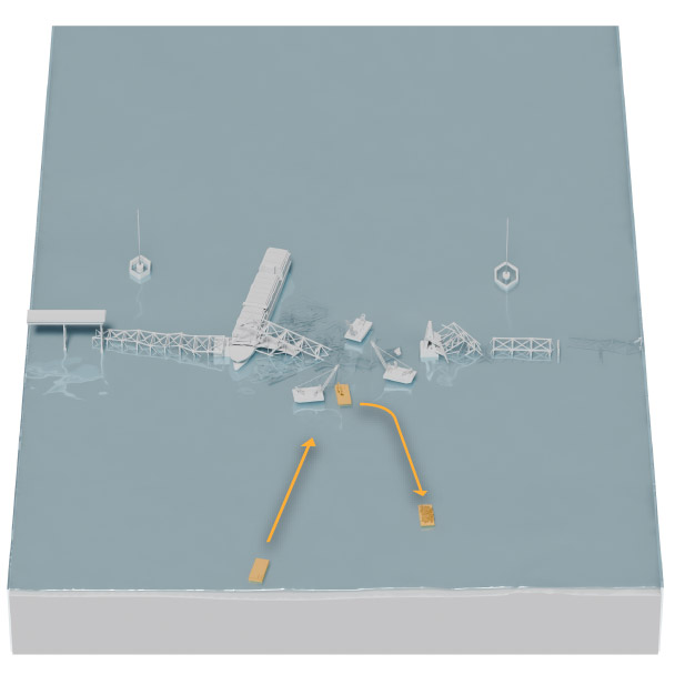 How the massive Baltimore bridge cleanup works, step by step ...