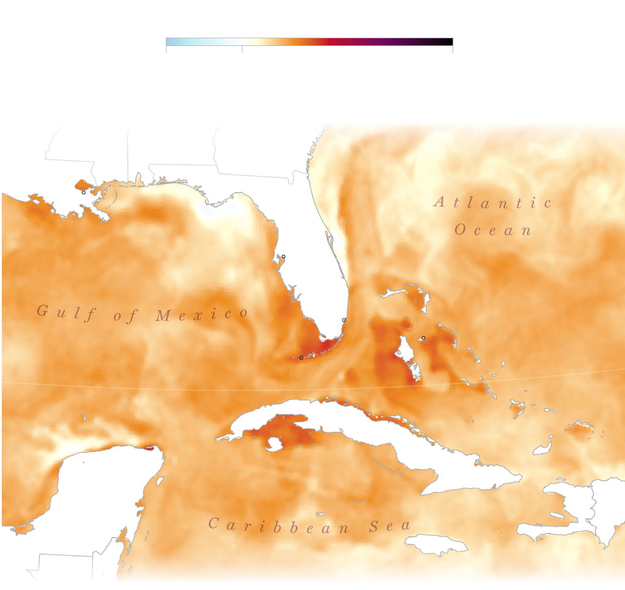 Ocean temperature maps show where waters are extraordinarily hot this ...