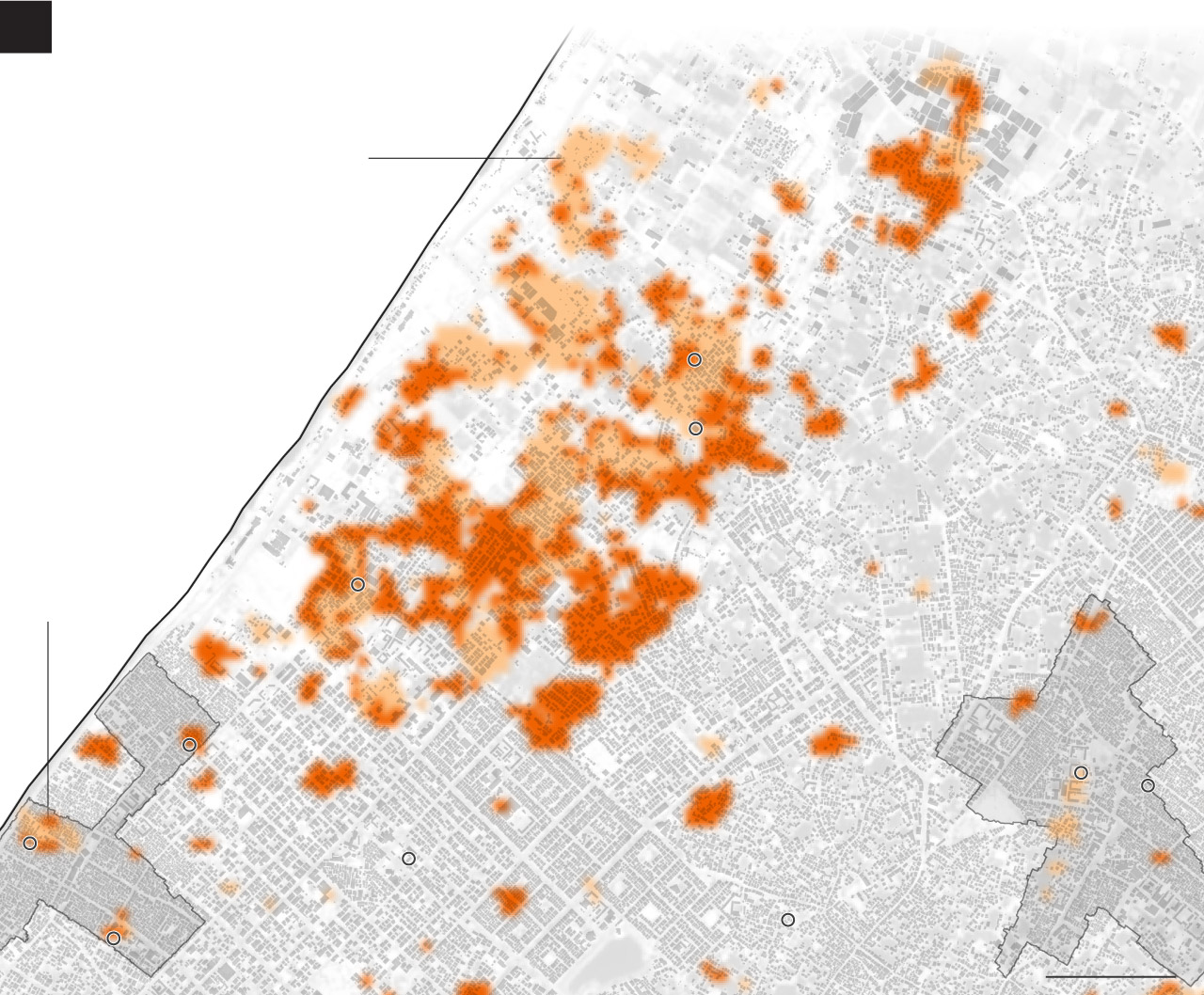 Damage maps of Gaza’s hardest-hit areas in the first days of war - The ...