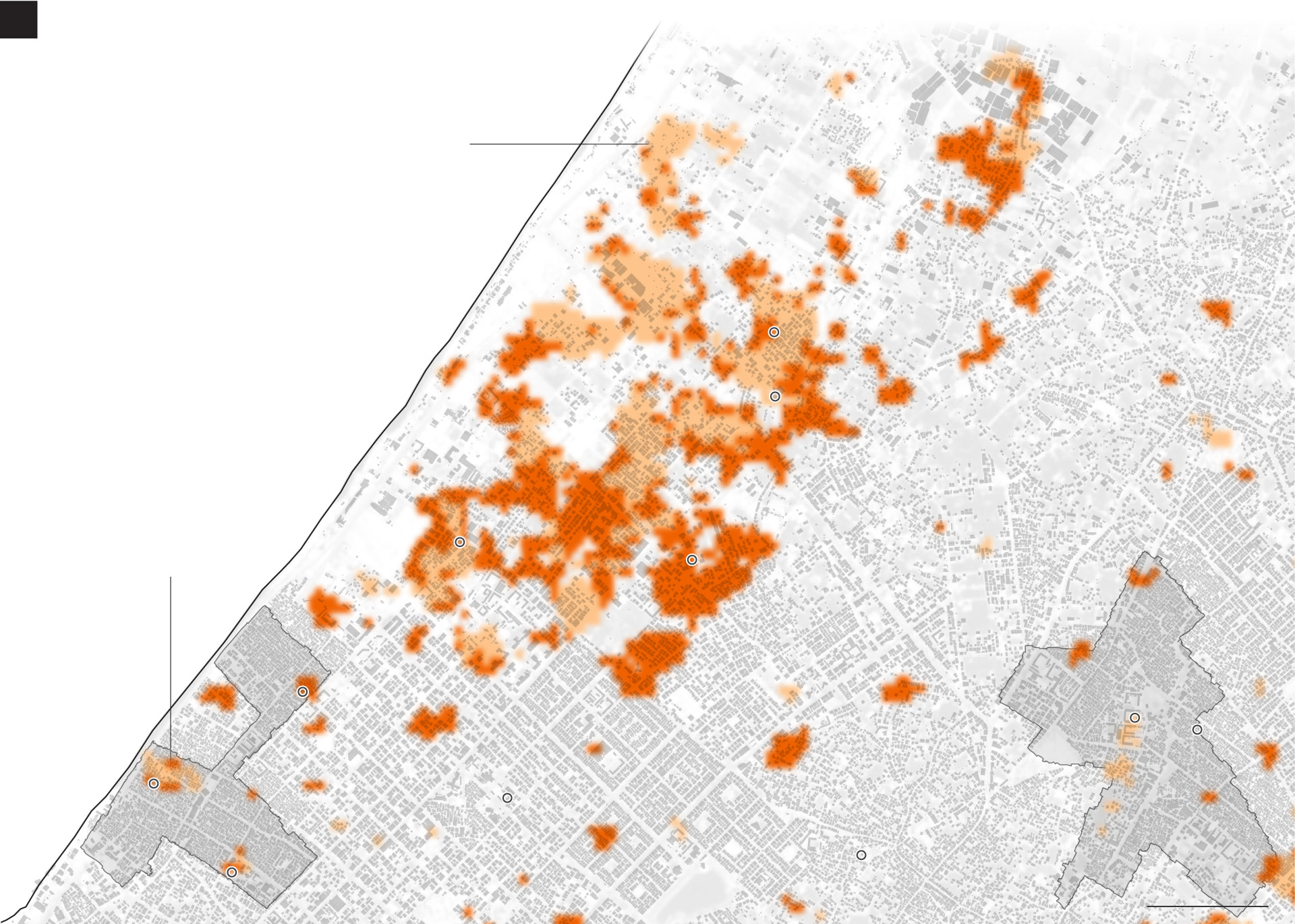 Damage maps of Gaza’s hardest-hit areas in the first days of war - The ...