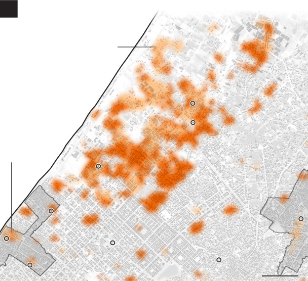 Damage maps of Gaza’s hardest-hit areas in the first days of war - The ...